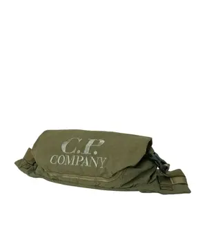 C.P. COMPANY Zippered Crossbody Bag With Top Handle - Khaki