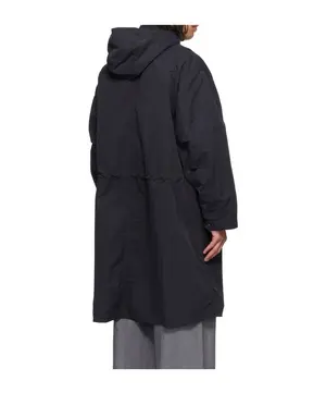 Studio Nicholson Water-repellent Nylon Taffeta Coat With Detachable Hood - Black