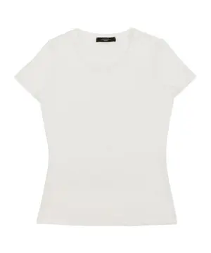 Max Mara Round Neck Short Sleeve T-shirt - White