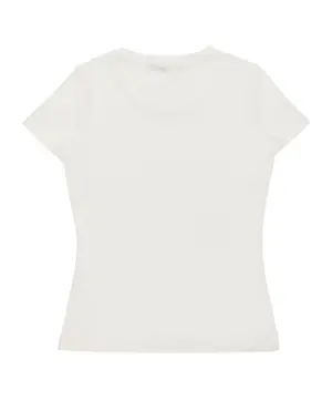 Max Mara Round Neck Short Sleeve T-shirt - White