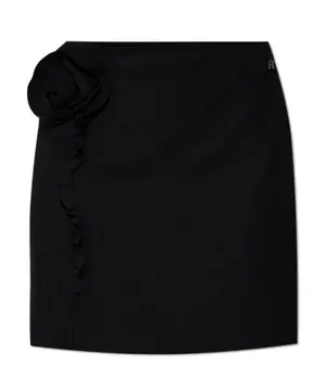 ROTATE BY BIRGER CHRISTENSEN Crepe Flower Mini Skirt