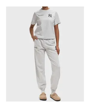 SPORTY  RICH Sporty & Rich Elastic Waist Sports Pants With Embroidered Logo