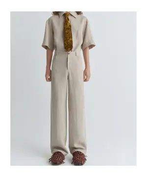 Séfr Arno Wide-leg Linen Trousers