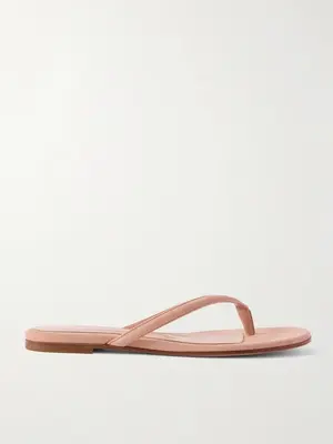 GIANVITO ROSSI Calypso Suede Sandals - Nude