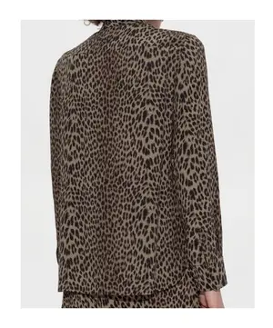Zadig&Voltaire Leopard-print Tie-neck Blouse