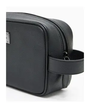 Emporio Armani Logo Plaque Toiletry Bag