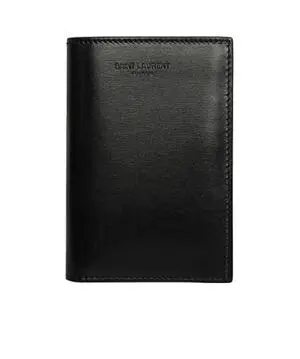 Saint Laurent Logo Wallet - Black