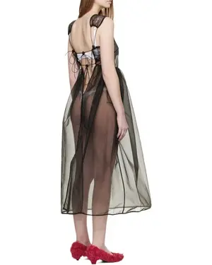 Cecilie Bahnsen Camilla Overlay Sheer Dress