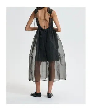 Cecilie Bahnsen Camilla Overlay Sheer Dress