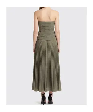 Simkhai Aria Pleated Strapless Dress