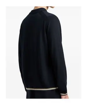 Emporio Armani Half-zip Wool Polo Shirt