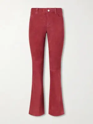 STOULS STOULS Dean Suede Flared Pants