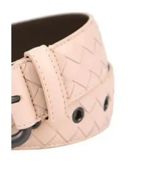 Bottega Veneta Woven Leather Belt With Buckle