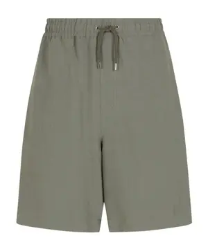 Giorgio Armani Relaxed Fit Drawstring Shorts - Gray