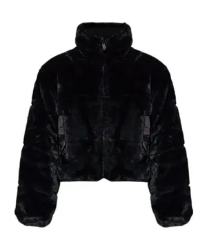SAVE THE DUCK Yuki High Neck Faux Fur Jacket