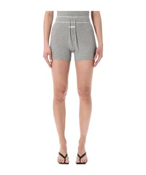 Marine Serre Ribbed Shorts For Women