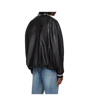 WOOYOUNGMI Leather Bomber Jacket