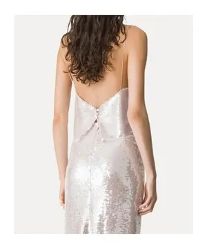 FORTE_FORTE Sequin Spaghetti Strap Top - Charme