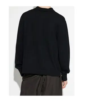 Officine Générale Bene Zip Polo Cardigan - Black