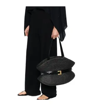 Fabiana Filippi Elastic Waistband Straight Leg Pants - Black