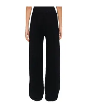 Fabiana Filippi Elastic Waistband Straight Leg Pants - Black