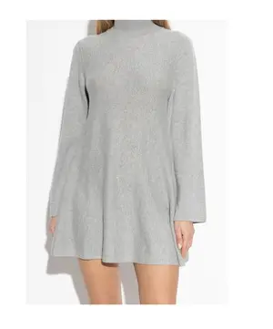 LISA YANG Serina Long-sleeve Mini Dress - Gray