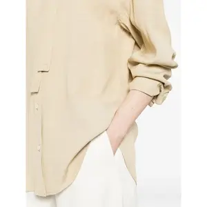 Herno Long-sleeved Shirt With Tie-neck Collar