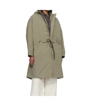 Studio Nicholson Lotus Hooded Coat - Nude