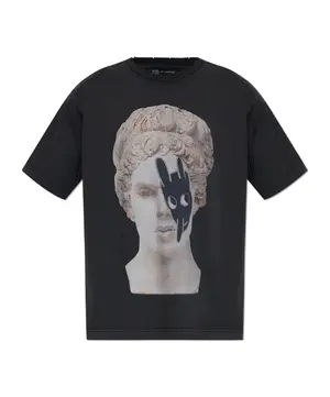MISBHV X Ray Johnson Graphic T-shirt - Water-washed Black