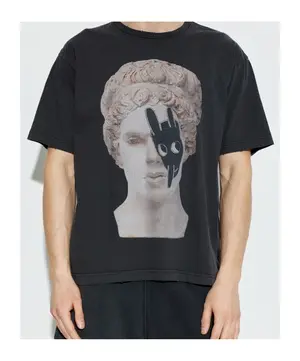 MISBHV X Ray Johnson Graphic T-shirt - Water-washed Black