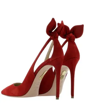 AQUAZZURA Deneuve Bow-tie Pumps - Red
