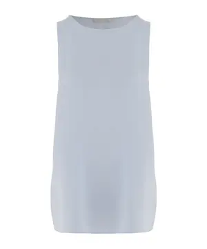 ALLUDE Sleeveless Silk Top