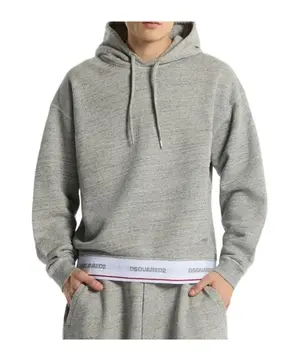 Dsquared2 Long-sleeved Drawstring Hoodie With Logo Detail