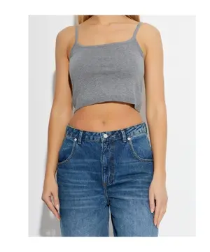 Officine Générale Cropped Spaghetti Strap Top