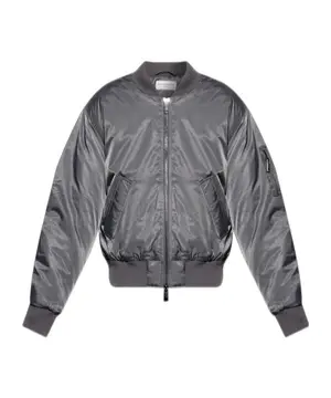 Officine Générale Padded Zip-up Bomber Jacket - Gray