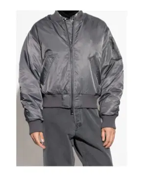 Officine Générale Padded Zip-up Bomber Jacket - Gray