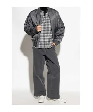 Officine Générale Padded Zip-up Bomber Jacket - Gray