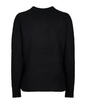 MC2 SAINT BARTH V-neck Long Sleeve Sweater - Black