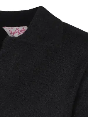 MC2 SAINT BARTH V-neck Long Sleeve Sweater - Black
