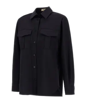Herno Flap-pocket Buttoned Shirt - Navy Blue