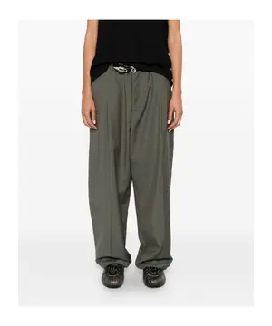 MAGLIANO Wide Leg Pants With Turn-up Hem