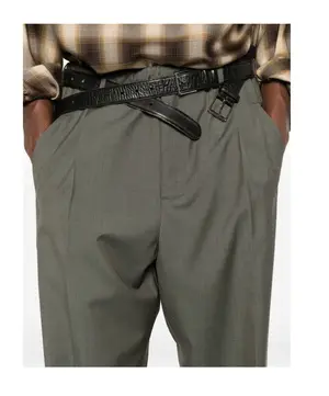 MAGLIANO Wide Leg Pants With Turn-up Hem