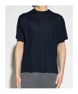 LISA YANG Johannes Knitted T-shirt - Navy