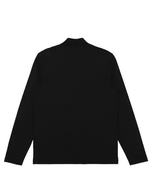 Prada Zipper Detail Long Sleeve T-shirt - Black