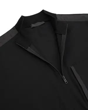 Prada Zipper Detail Long Sleeve T-shirt - Black