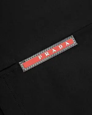 Prada Zipper Detail Long Sleeve T-shirt - Black