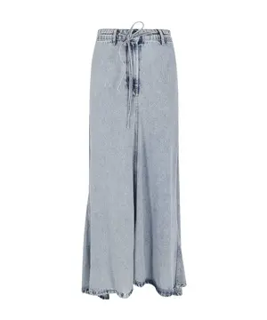 SEMICOUTURE Drawstring Maxi Skirt