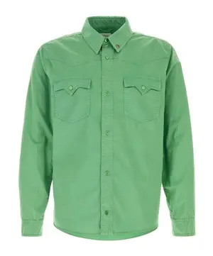 Versace Western Pocket Shirt - Grass Green