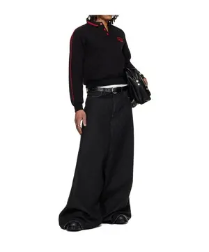 LU'U DAN Pit Stop Long-sleeve Polo Shirt