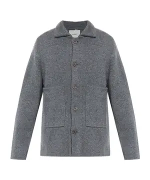 LISA YANG Patch-pocket Cardigan - Gray